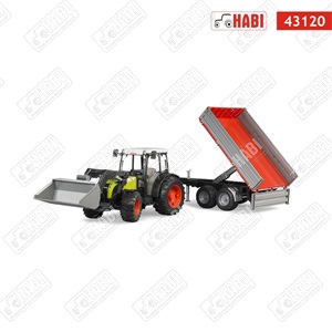 BRUDER CLAAS Nectis 267F homlokrakodós traktor + pótkocsi - Mezőgazdasági Gépek és Gépalkatrészek