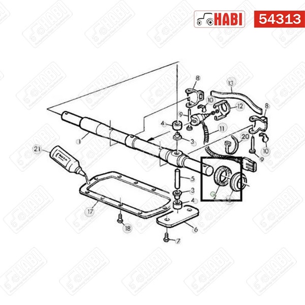 John Deere alsó támasztókar-szenzor tengelytömítés Vapormatic ...