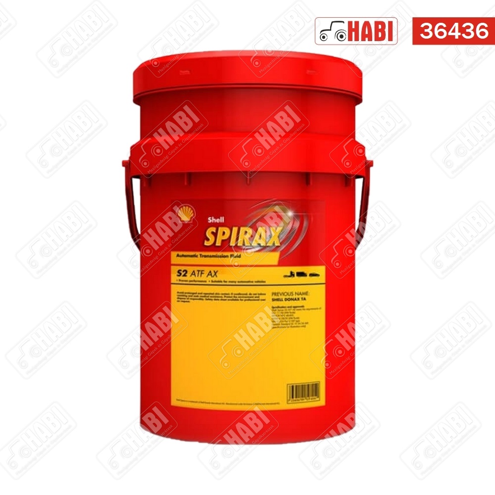 SHELL Spirax S2 ATF AX / 20 liter - Mezőgazdasági Gépek és Gépalkatrészek